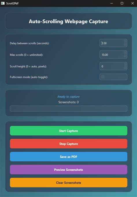 Auto Scrolling Webpage Capture To Pdf 0xarchit Projects Documentation