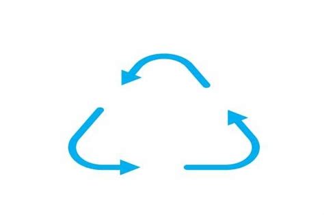 Recycling Blue Outline Style Graphic By VisionLab Creative Fabrica