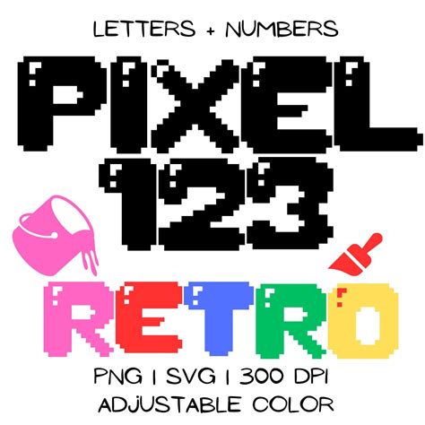 Pixel Font Svg Png Arcade Game Font Svg Png Game Font Svg Png Gamer Font Svg Retro Alphabet