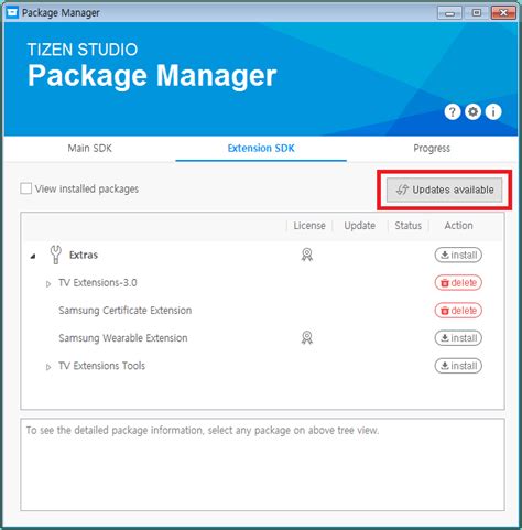 Updating TV SDK Samsung Developer
