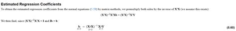 Solved Consider The Least Squares Estimator That Is The Chegg