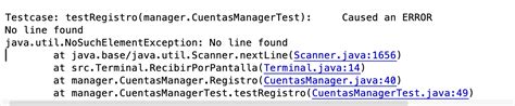 java fallo testing al iniciar sesión stack overflow en español