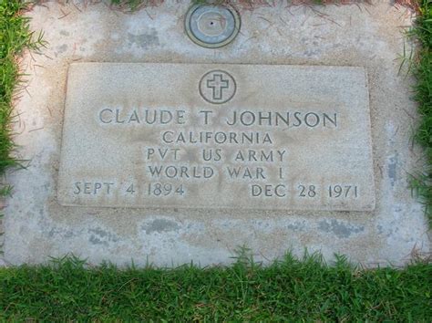 Claude Thomas Johnson 1894 1971 Find A Grave Memorial