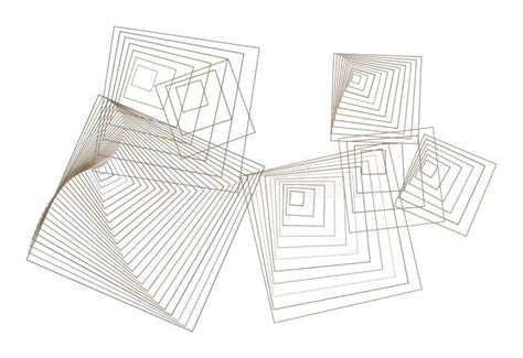 Abstract Conceptual Geometric Square Rectangle Pattern Messy Shape Texture And Surface Stock