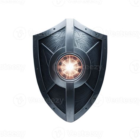 Metallic Shield Design 45547486 Png