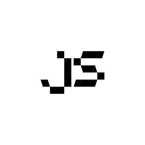 Premium Vector Js Monogram Logo Design Letter Text Name Symbol Monochrome Logotype Alphabet