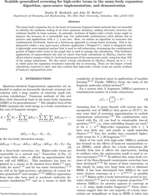 Scalable Generalized Screening For High Order Terms In The Many Body Expansion Algorithm Open