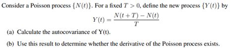 Y T Tn T T −n T A Calculate The Autocovariance Of