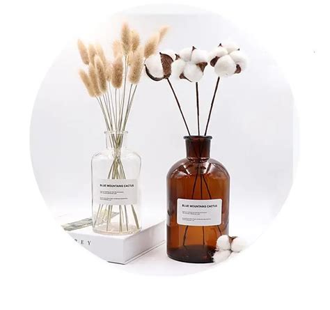 Скандинавская стеклянная ваза для дома Креативные украшения прозрачные сушеные цветы