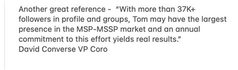 Thomas Cross On Linkedin Msp Mssp Cmo Marketing