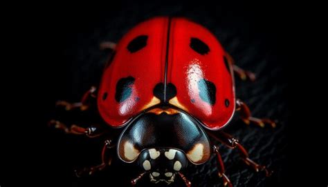 Premium Ai Image Isolated Ladybug Front View