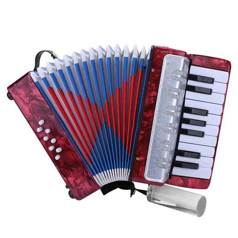 Beginner Accordion 4 Colors 17 Key 8 Bass Buttons Grandado