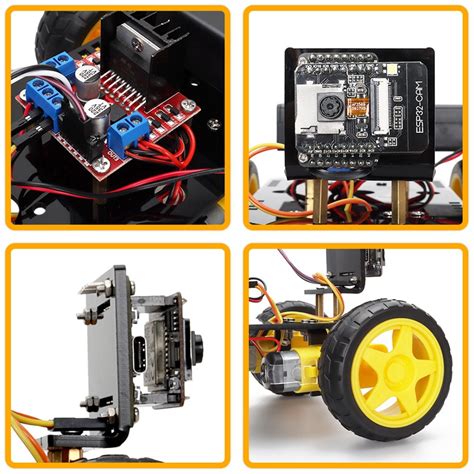 Coche Robot 4wd Para Esp32 Cam Controlado Vía Celular Tesla Electronic Latinoamérica