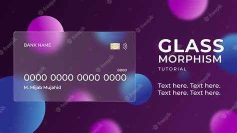 Premium Vector Realistic Gradient Glassmorphism Effect Background