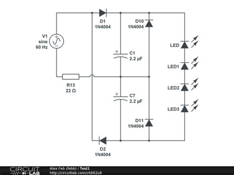 Power LEDs Test CircuitLab