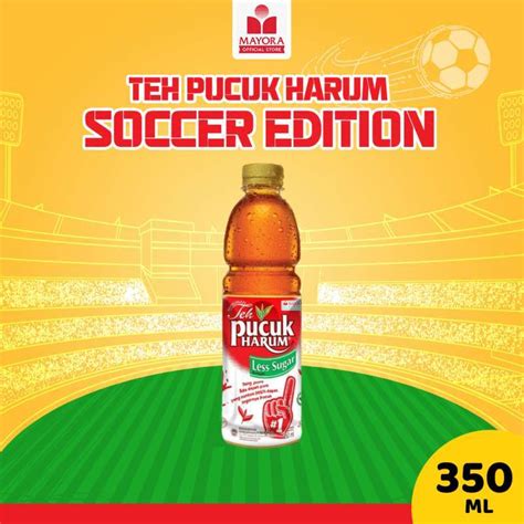 Jual Teh Pucuk Harum Less Sugar Soccer Edition 350ml Di Seller Mayora