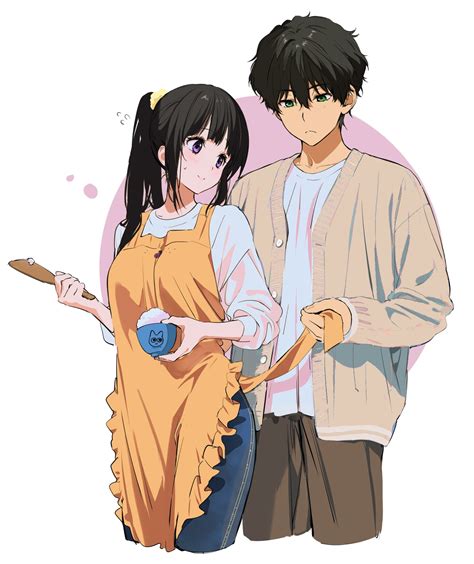 Chitanda Eru And Oreki Houtarou Hyouka Drawn By Meryyangmalgage