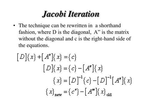 PPT Lecture Iterative Systems Of Equations PowerPoint Presentation ID