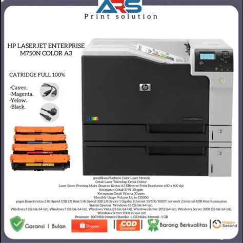 Jual Hp Laserjet Enterprise M N Color A Mulus Garansi Shopee Indonesia