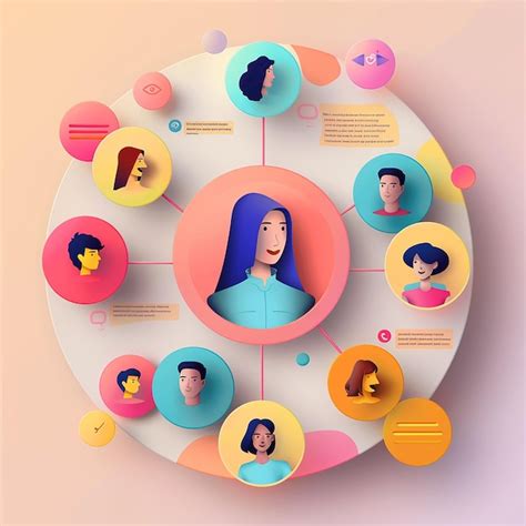 UI Design Of Messenger Application Round Application Design Premium AI Generated Image