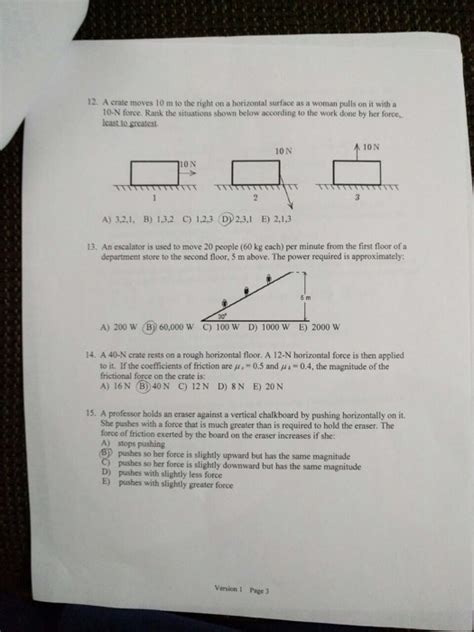 solved a crate moves 10 m to the right on a horizontal su