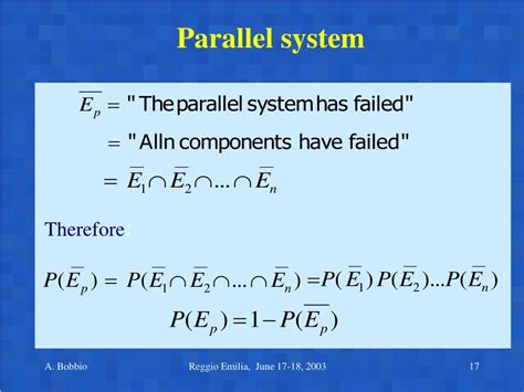 Ppt Dependability And Maintainability Theory And Methods 3 Reliability Block Diagrams