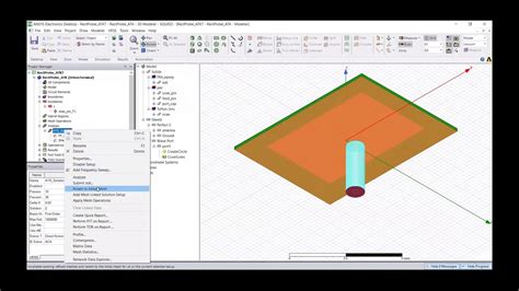 Ansys Electronics Desktop Hfss An Introduction To The User Interface