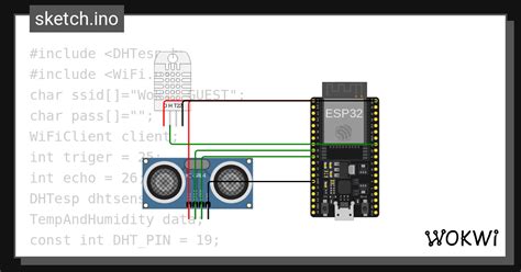 Wifi Ultrasonic Dht Wokwi Esp32 Stm32 Arduino Simulator