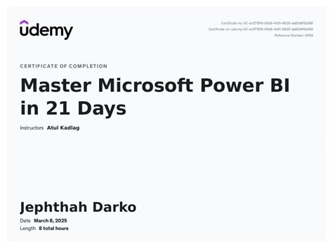 powerbi dataanalysis continuouslearning udemy jephthah darko