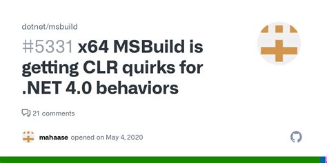 X64 Msbuild Is Getting Clr Quirks For Net 40 Behaviors · Issue 5331