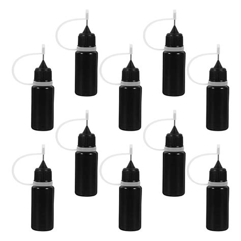 Squeeze Bottles 10 Pcs Refillable Tip Diy Bottling Fine Glue Plastic