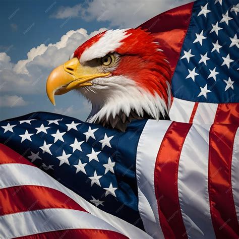 Iconic American Flag Designs Premium Ai Generated Image