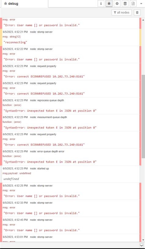 Stomp Bug No Connection With Credentials Possible · Issue 1006 · Node