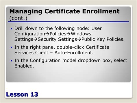 Ppt Configuring Active Directory Certificate Services Powerpoint Presentation Id4486826
