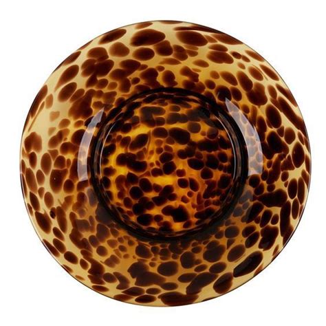 Animal Print Glass Bowl