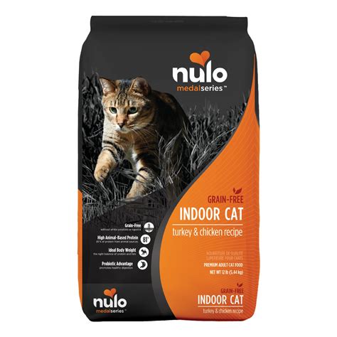 Nulo MedalSeries Grain-Free Turkey & Chicken Indoor Dry Cat Food, 12 ...