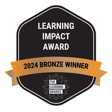 Learning Impact Award 2024 Bronze Winner Credly