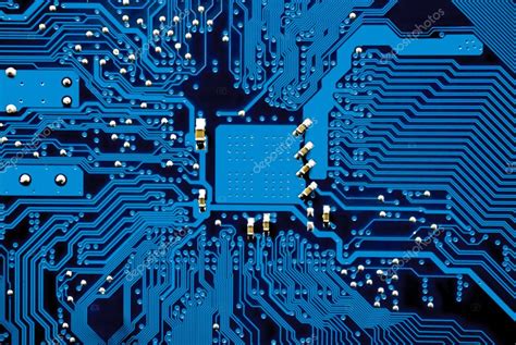 Blue Circuit Board Stock Photo Filmstroemstock 11771014