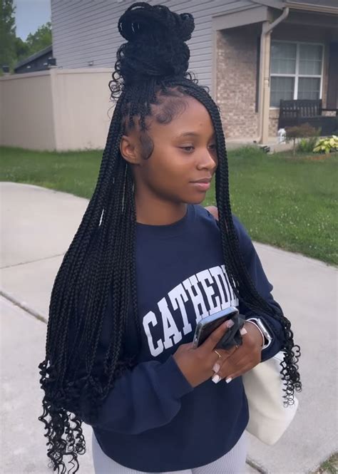 Hairstyle Idea ♡ In 2022 Braided Hairstyles For Teens Black Girl