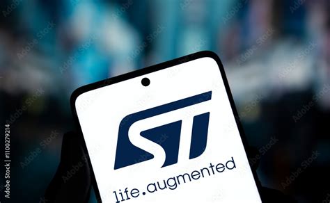 Dhaka Bangladesh 23 Nov 2024 Stmicroelectronics Logo Is Displayed On