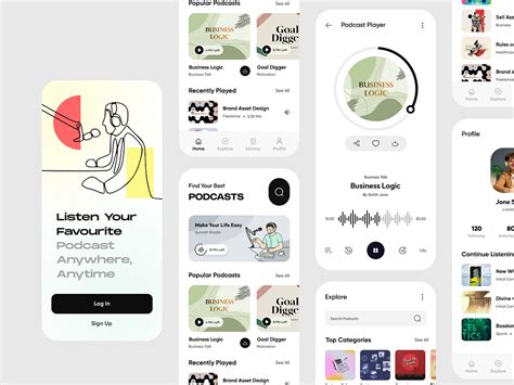 Podcast Ui Designs Themes Templates And Downloadable Graphic Elements On Dribbble