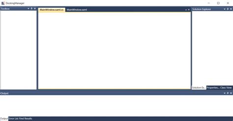 Create Visual Studio Like Docking Windows In Wpf Syncfusion Blogs