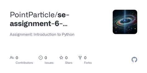 GitHub PointParticle Se Assignment Introduction To Python PointParticle Assignment