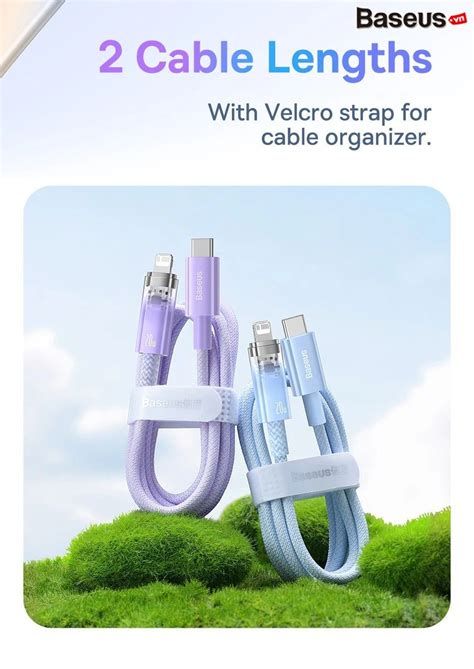 Cáp Sạc Nhanh Tự Ngắt Cho iPhone iPad Baseus Explorer Series