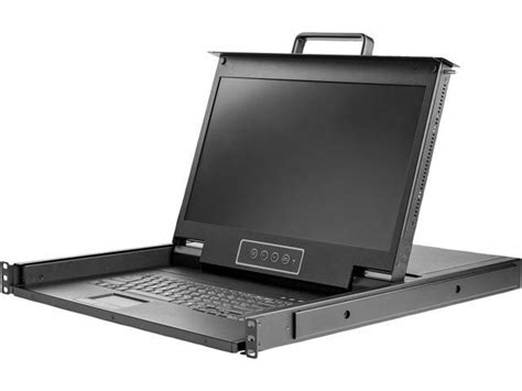 StarTech Com RKCONS17HD Rackmount KVM Console 1U 17 3in Display 1080p HD Single Port KVM