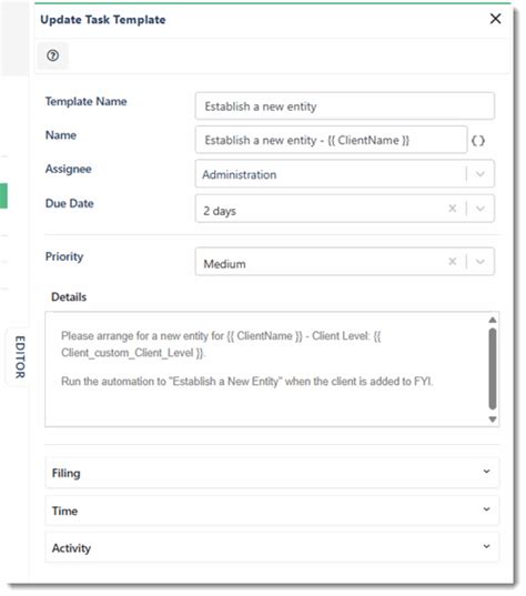 Creating And Maintaining Task Templates FYI Creating And Maintaining Task Templates FYI