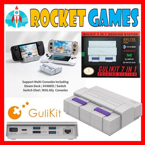 Gulikit 7 In 1 Docking Station Switch Steam Deck Ayaneo Rog Ally Sd03