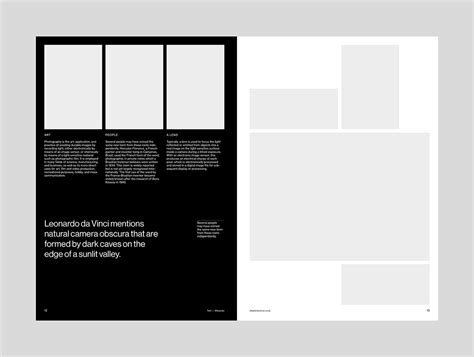 Architecture And Photography A4 Portrait Grid System Internal Page 2 Behance