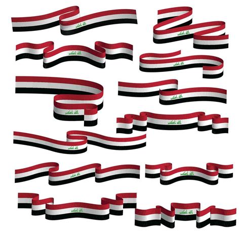 Iraq Ribbon Flag Vector Element 30504743 Vector Art At Vecteezy