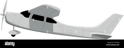 Retro Airplane With Propeller Aeroplane Side View Stock Vector Image And Art Alamy